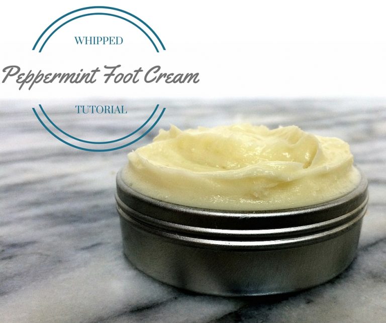 DIY Whipped Peppermint Foot Cream | Northwest Edible Life