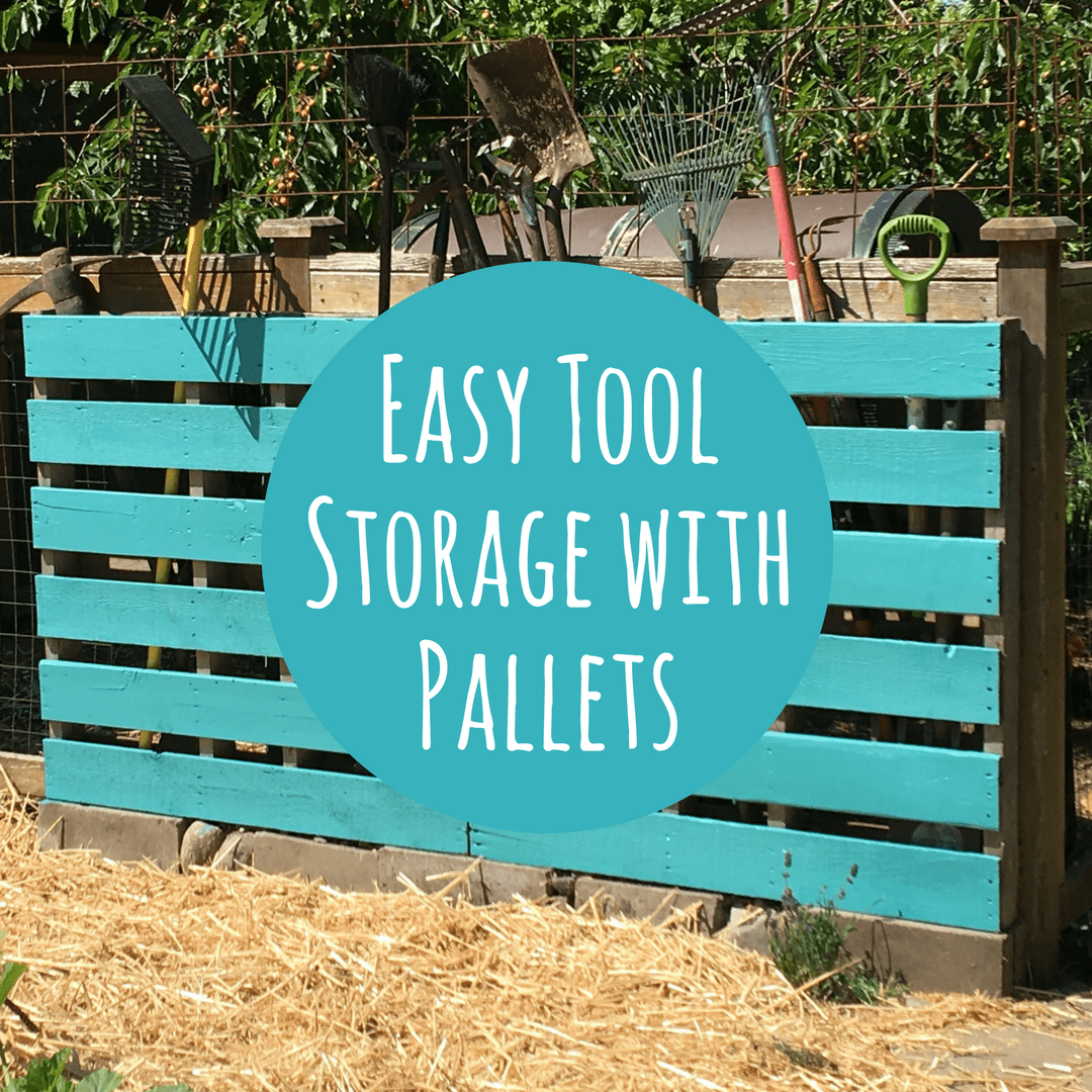 Horizontal Pallet Garden Tool Storage Incredible DIY Pallet Shed: 7
