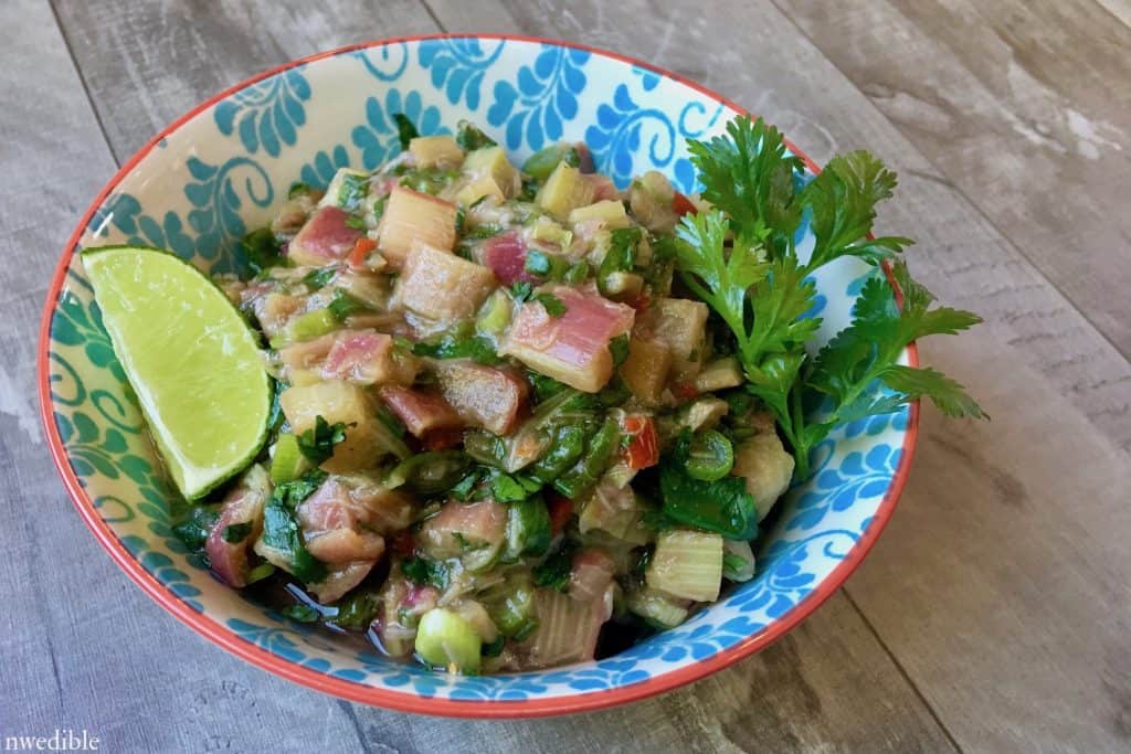 Rhubarb and Spring Herb Salsa | Northwest Edible Life